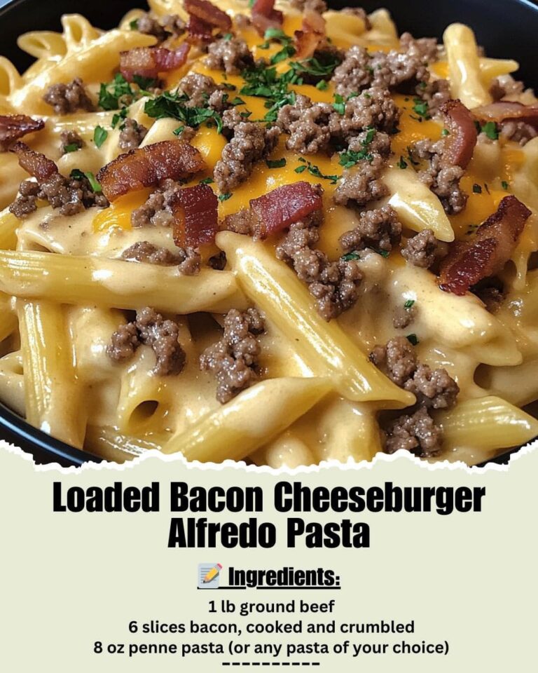 Loaded Bacon Cheeseburger Alfredo Pasta – You Won’t Believe the Flavor ...