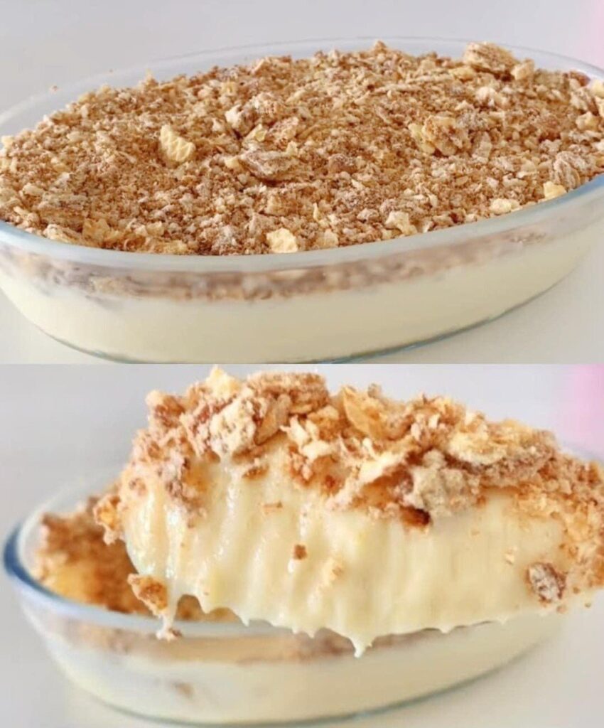 Creamy Layered Delight: The Perfect No-Bake Biscuit Pudding – All Recipes