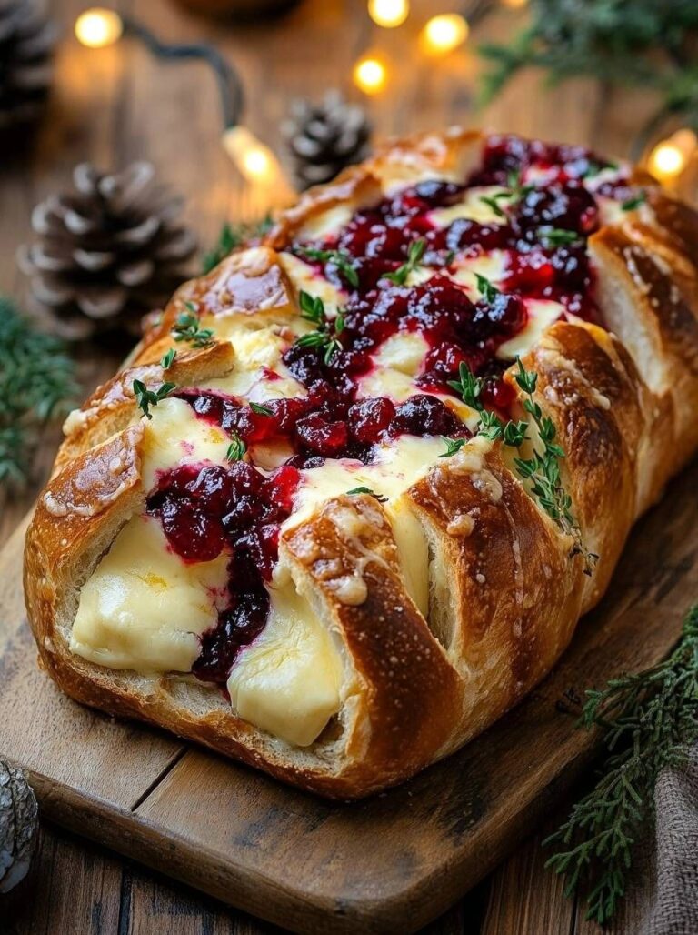 Irresistible Garlic Herb Sourdough Bread Stuffed with Brie and ...