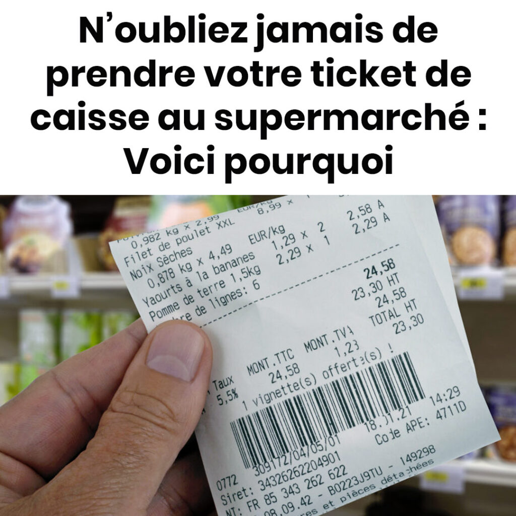 Never Forget to Take Your Receipt at the Supermarket: Here Are the 6 ...